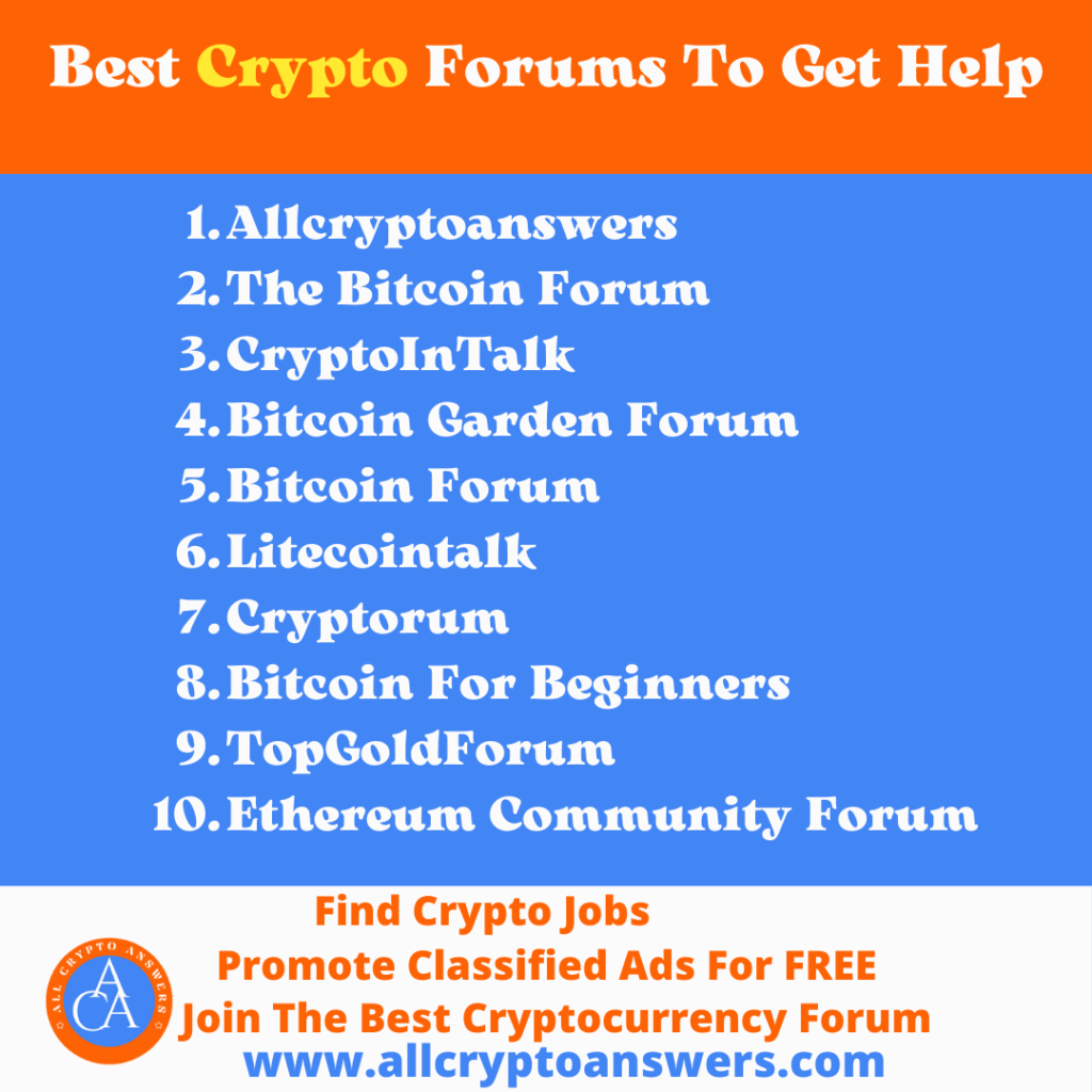 26 Best Cryptocurrency Forums and Discussion Boards. – Allcryptoanswers
